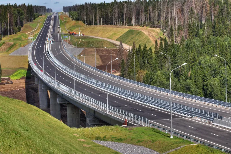 Gleise der Schweizer Autobahn A1 | E-Vignette Switzerland